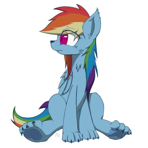 Rainbow Dash Wolf