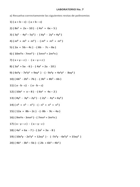 Lab No 7 3o Básico 1 1 Pdf