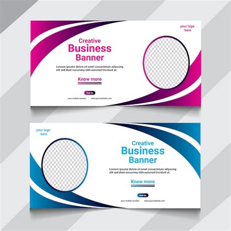 Premium Vector Creative Web Banner Template Design