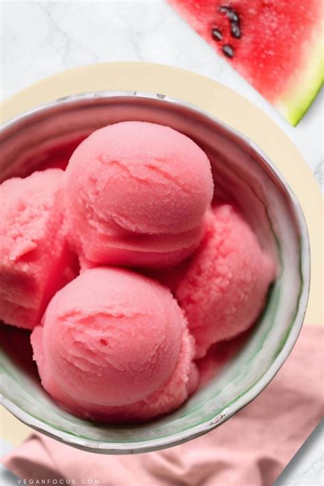 Watermelon Sorbet Vegan Focus