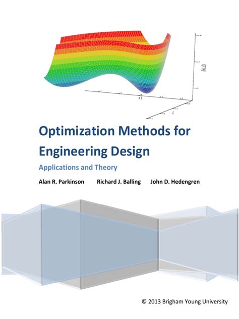 3 Optimization Methods For Engineering Design Book Mathematical