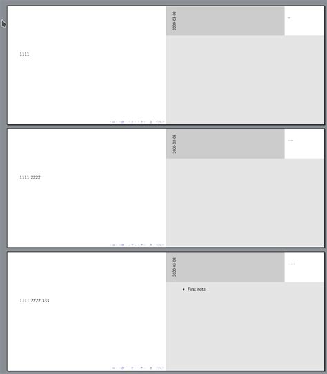 Beamer Onslide Delayed And Missing Notes TeX LaTeX Stack Exchange