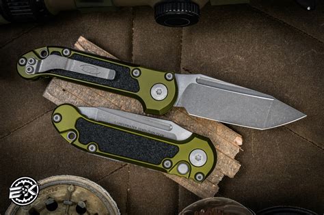 Microtech Ludt Automatic Folding Knife Od Green 34 M390 Tanto