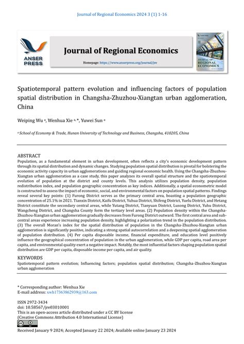 Pdf Spatiotemporal Pattern Evolution And Influencing Factors Of