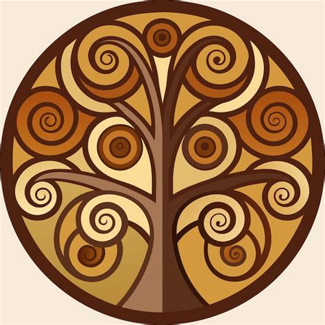 Branching Tree Vector Art Illustration Printable Graphics Design File