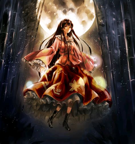 【东方美图100张】蓬莱山辉夜 哔哩哔哩
