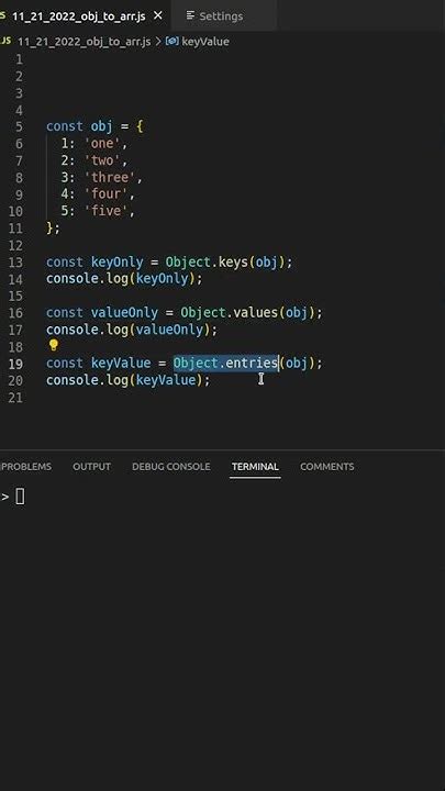 Javascript Convert An Object To An Array Using A One Liner Youtube