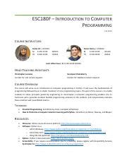 Introduction To Computer Programming In Python Course Overview