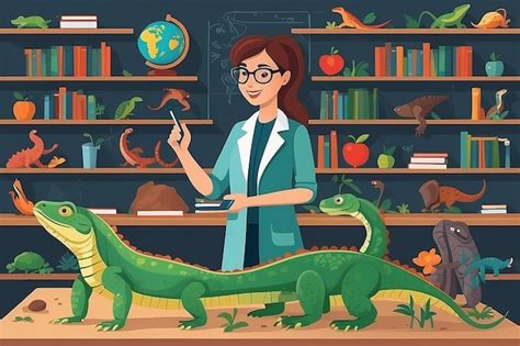 Créer Un Graphique Vectoriel Dun Enseignant Guidant Les élèves à Travers Lanatomie De Divers