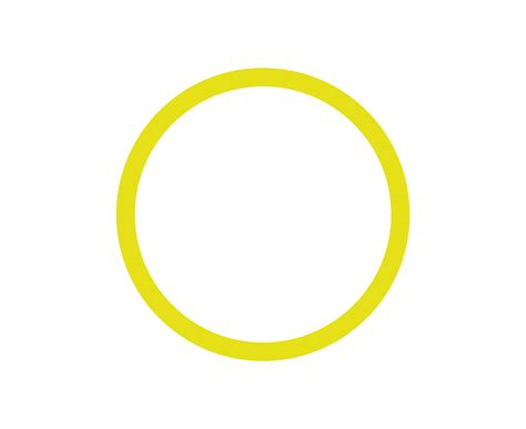 Circle Shape Outline Yellow Stroke Circle Shape Symbol Illustration 42972759 Vector Art At Vecteezy