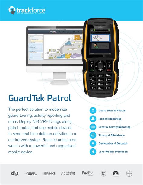 Guardtek Patrol Guard Touring App By Trackforce Trackforce Page 1