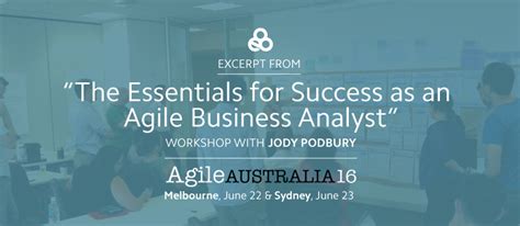 Excerpt From “the Essentials For Success As An Agile Business Analyst” Workshop L Cprime Elabor8