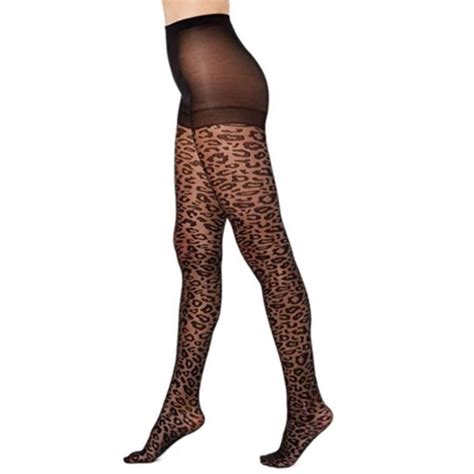 Inc Cheetah Print Tights Cheetah Print Tights Black Velvet Leggings