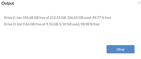 Script To Check Available Disk Space On Windows Hexnode Help Center