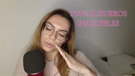 ASMR Lectura INAUDIBLE y SUSURROS en español YouTube