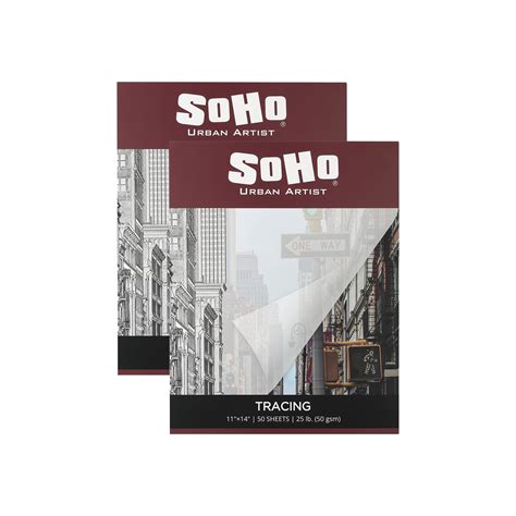 Soho Urban Artist Vellum Tracing Paper Pads 2 Pack 11x14
