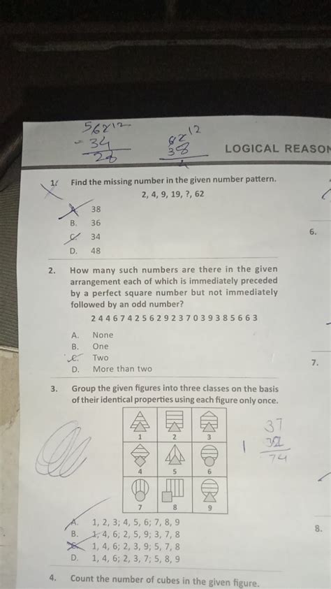 56212−2634 121 Find The Missing Number In The Given Number Pattern2