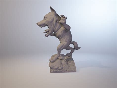 Stl File Werewolf 🐺・3d Printer Model To Download・cults