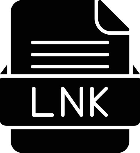 Lnk File Format Line Icon 28642858 Vector Art At Vecteezy