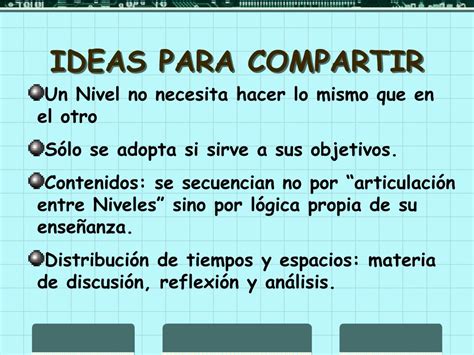 PPT LA ARTICULACIÓN INTERNIVELES UN ASUNTO INSTITUCIONAL PowerPoint Presentation ID