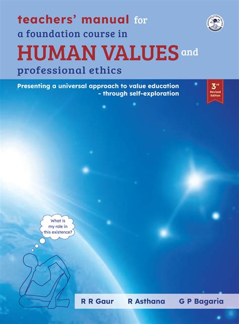 Teachers Manual For A Foundation Course In Human Values And Professio
