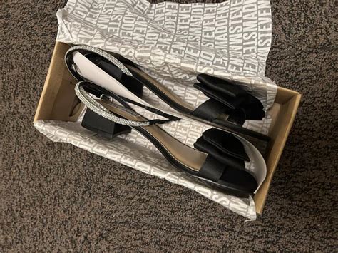 Steve Madden Womens Laszlo Ankle Strap Bow Block Heel Sandals Macys