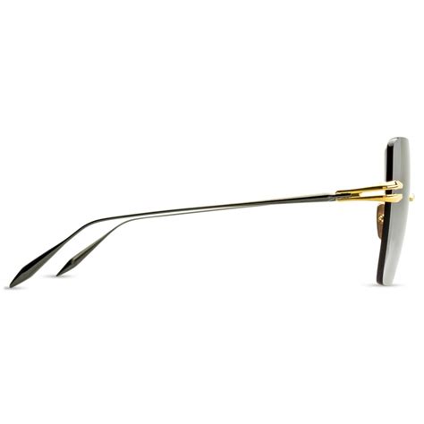 Dita Embra Yellow Gold Black Rhodium Gradient Grey Dts155