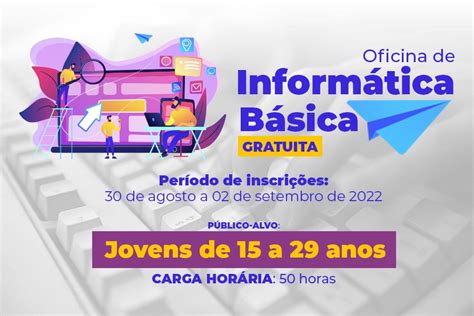 Inscrições Para Oficina De Informática Básica Podem Ser Feitas A Partir