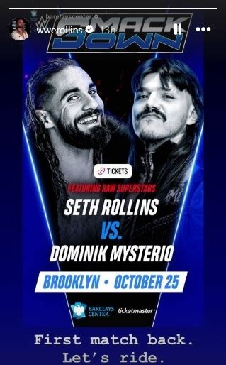 セス・ローリンズがsmackdownで試合を行うことが明らかに Wwe Live Headlines