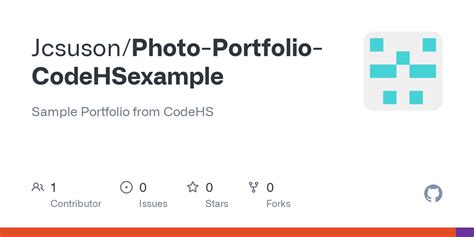 Photo Portfolio Codehsexampleindexhtml At Main · Jcsusonphoto Portfolio Codehsexample · Github
