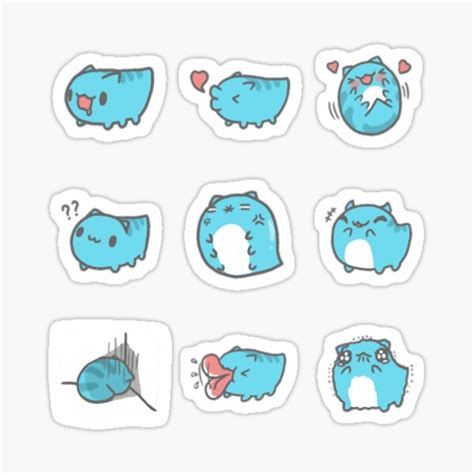 Bugcat Capoo Pack Sticker For Sale By Gheebeanscrafty Redbubble