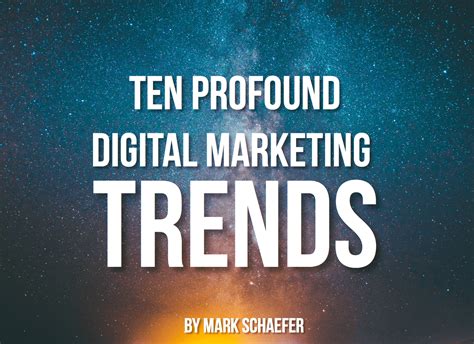 10 Profound Digital Marketing Trends You Need To Know About Now