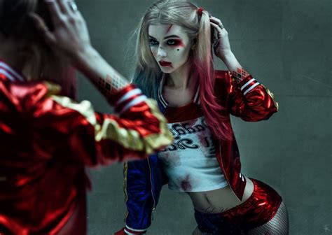 Harley Quinn Hero Margot Robbie Suicide Squad 2016 Blonde Girl Hd