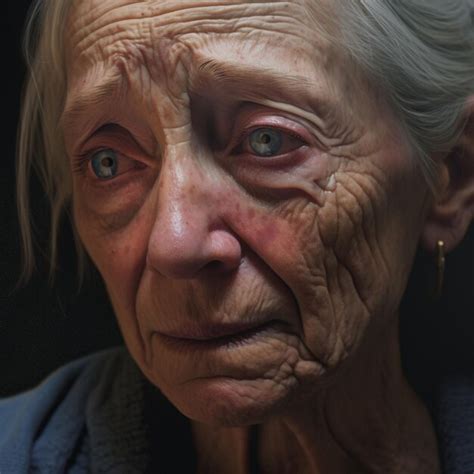 Premium Ai Image Front View Old Woman Smiling With Strong Ethnic Features
