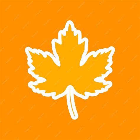 Premium Vector Maple Leaf Icon
