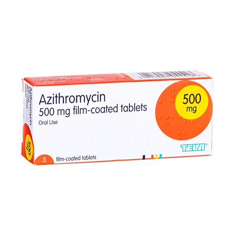 Azithromycin 500mg Tablrts3ct