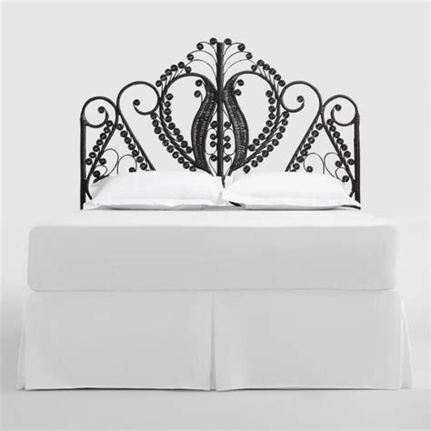 Black Wicker Headboard V2 Wicker Headboard Wicker Decor Wicker