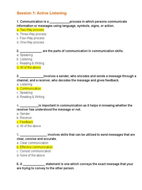 Unit 1 Mcq Pdf Communication Sentence Linguistics