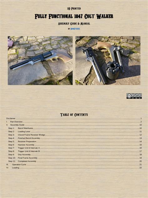 1847 Colt Walker Assembly Manual Pdf Trigger Firearms Components