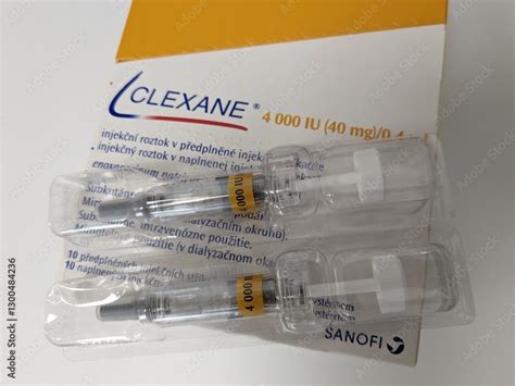 Prague Czech Republic July 10 2024 Clexane Box Of Medication With