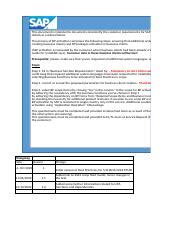 Document Guidelines For SAP Best Practice Activation Process Course Hero