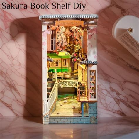 Sakura Densya Diy Book Nook Kit Create Your Own Miniature Etsy
