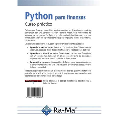 Python Para Finanzas Curso Práctico Alfaomega Argentina