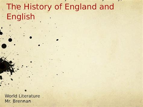Pptx Beowulf And The Monomyth The Heros Journey The History Of