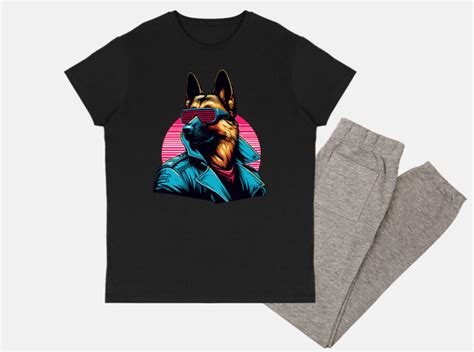 Pijama pastor alemán cyberpunk retro laTostadora