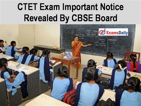 Ctet Exam Important Notice Revealed By Cbse Board Check Details