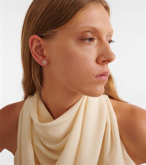 골드 Princess Mini 18kt 골드 다이아몬드 이어링 Suzanne Kalan Mytheresa