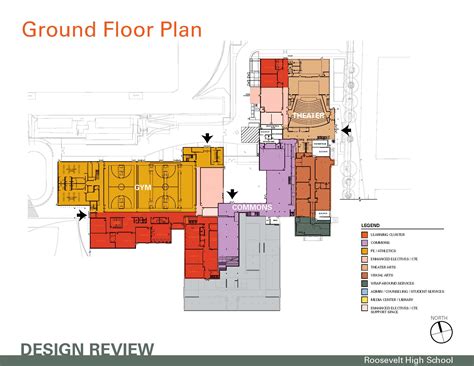 Colorful High School Floor Plans