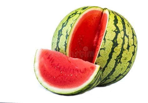 Wassermelone Auf Einem Weien Hintergrund Saftige Wassermelone