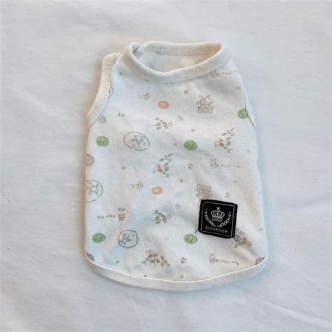 강아지옷 S 고양이 면 민소매 나시 세컨웨어